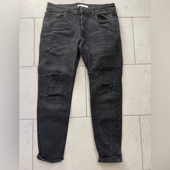 Zara | Jeans | Zara Ripped Jeans | Poshmark